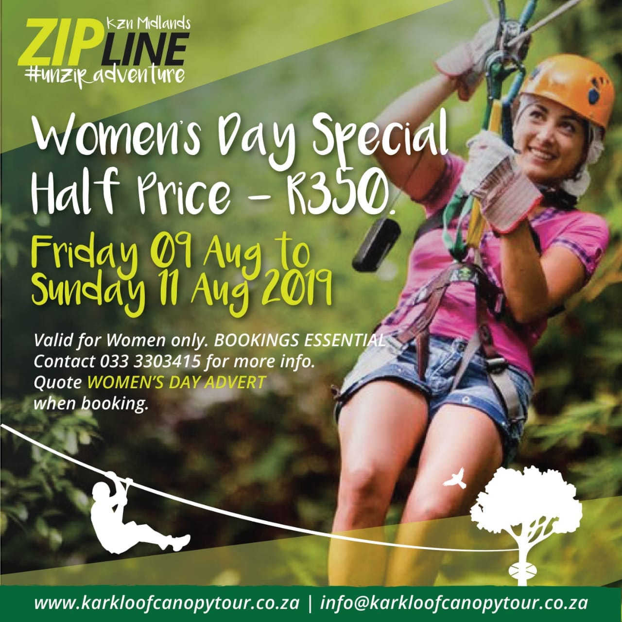 Karkloof Canopy Tour • Canopy Tours in Howick